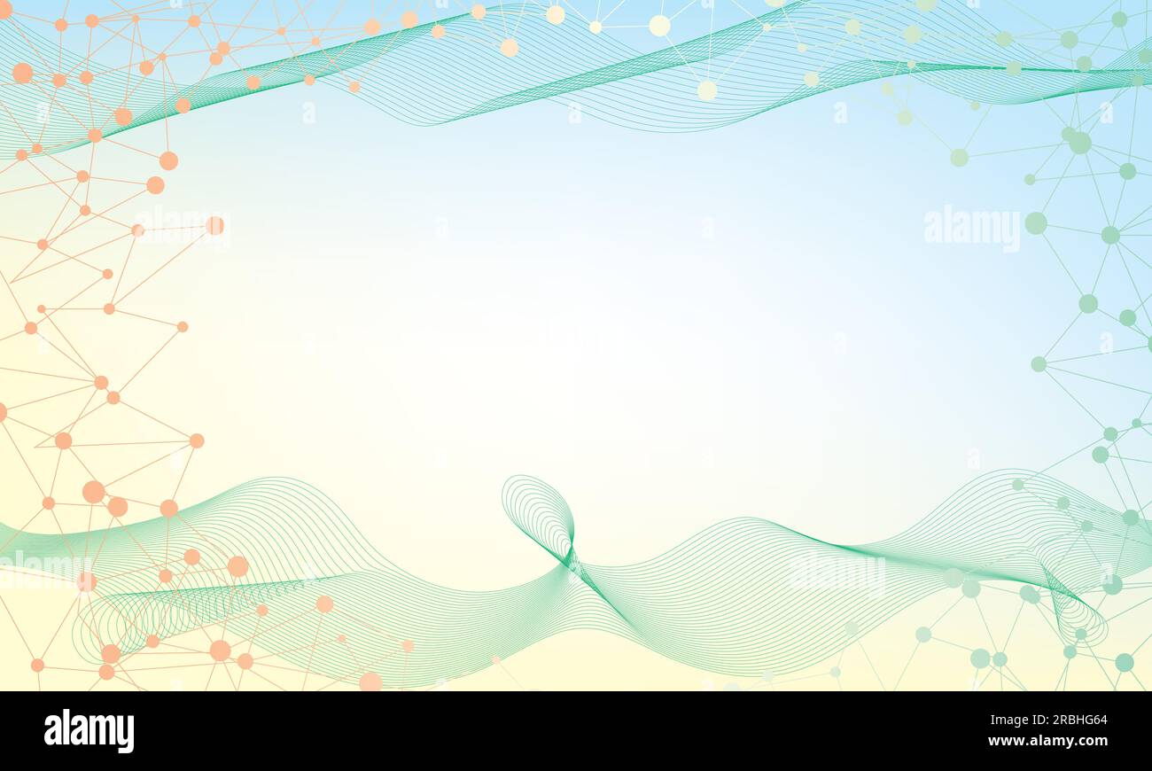 Abstract background with molecules and lines Stock Vector Image & Art ...