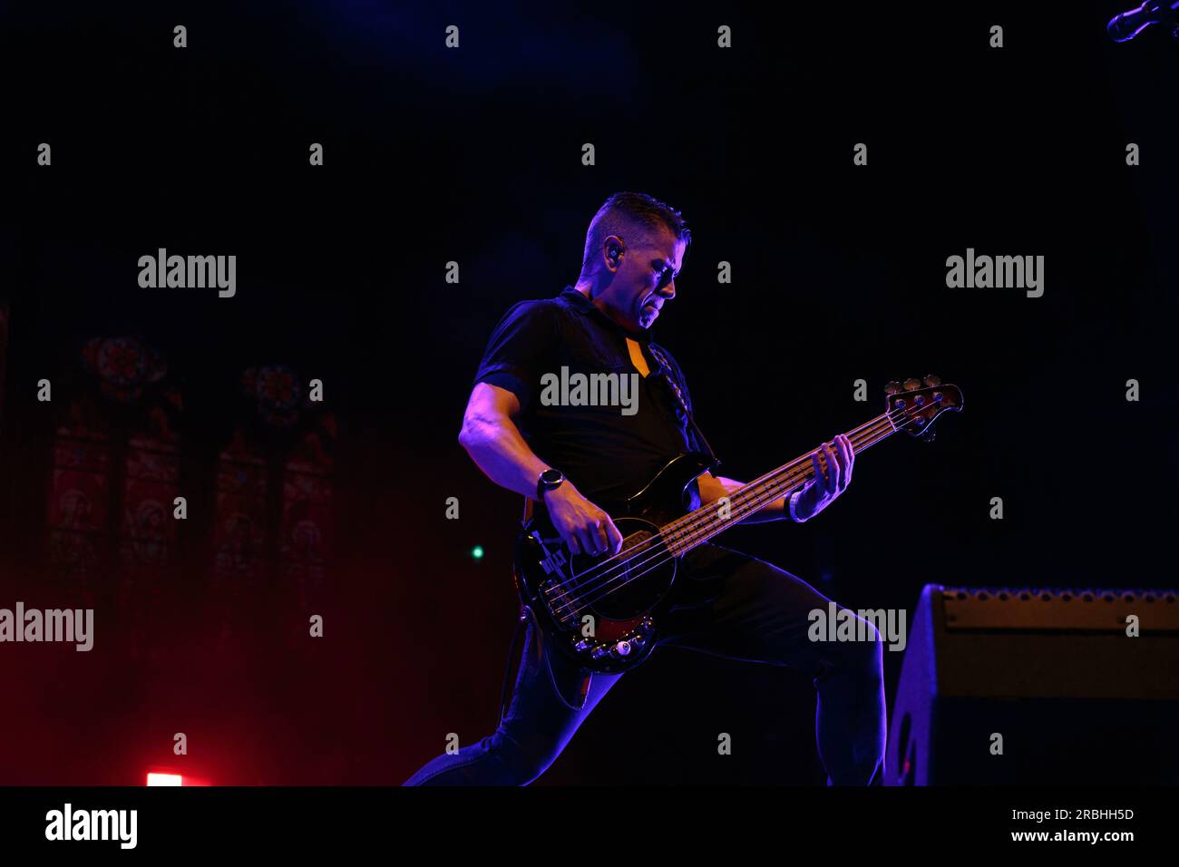 Bassist Johnathan Gallant of Canadian punk rock band Billy Talent ...