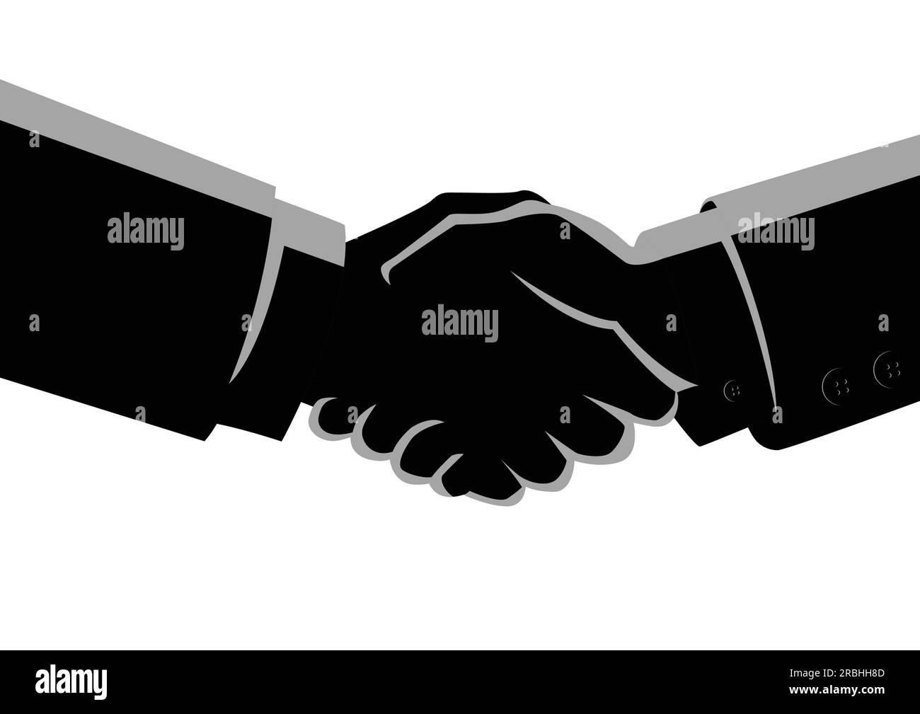 Business concept vector illustration of shaking hands Stock Vector ...