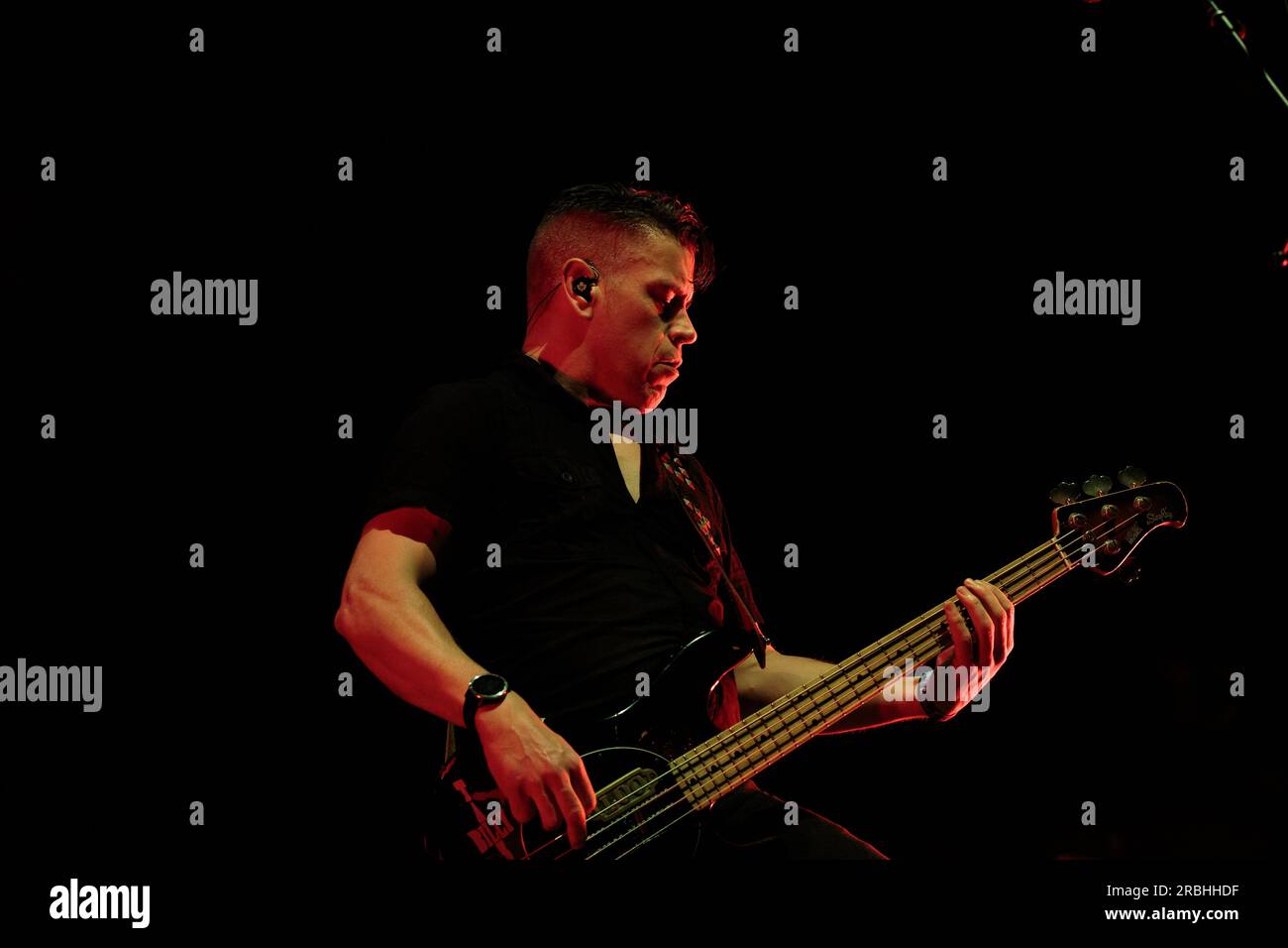 Bassist Johnathan Gallant of Canadian punk rock band Billy Talent ...