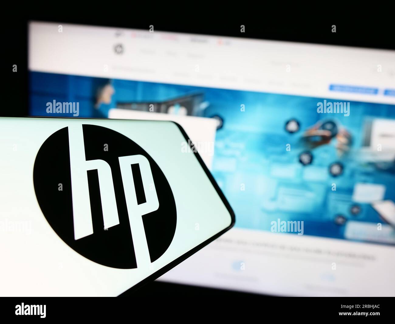 Hp logo hi-res stock photography and images - Alamy