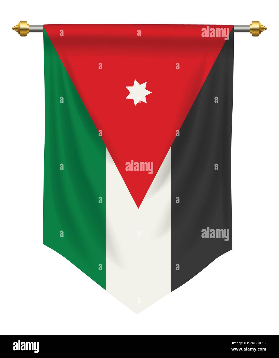 Flag jordan jordanian banner on Stock Vector Images - Alamy