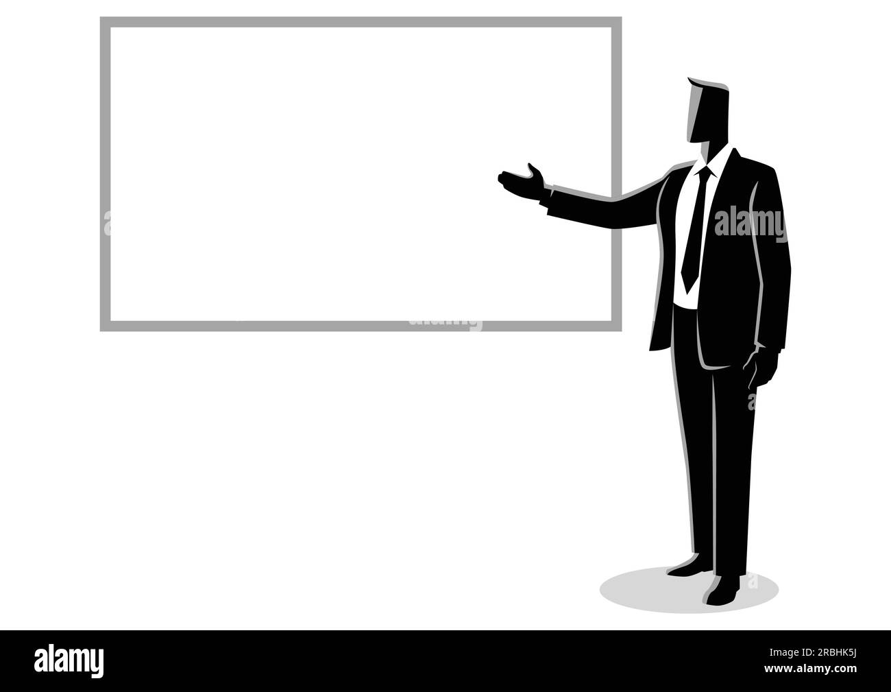 Businessman giving presentation on Stock Vector Images - Alamy
