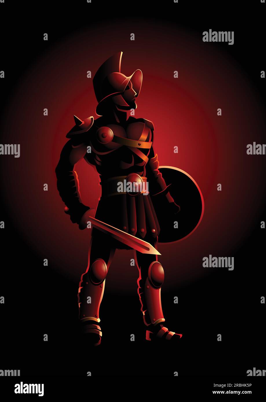 Gladiator arena scene Stock Vector Images - Alamy