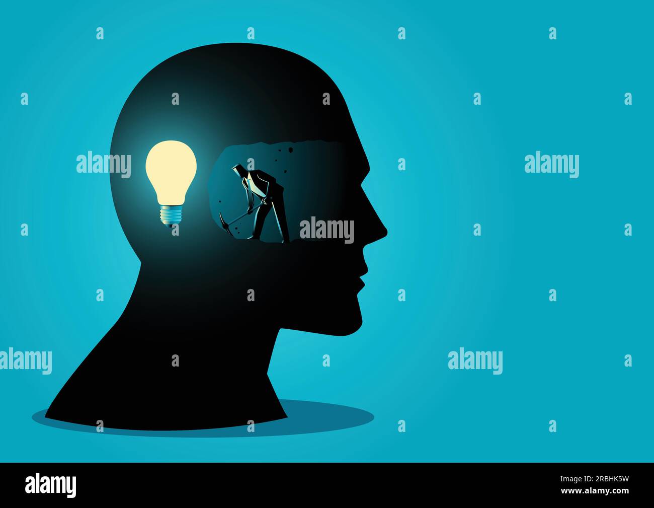 Man looking to the right Stock Vector Images - Alamy