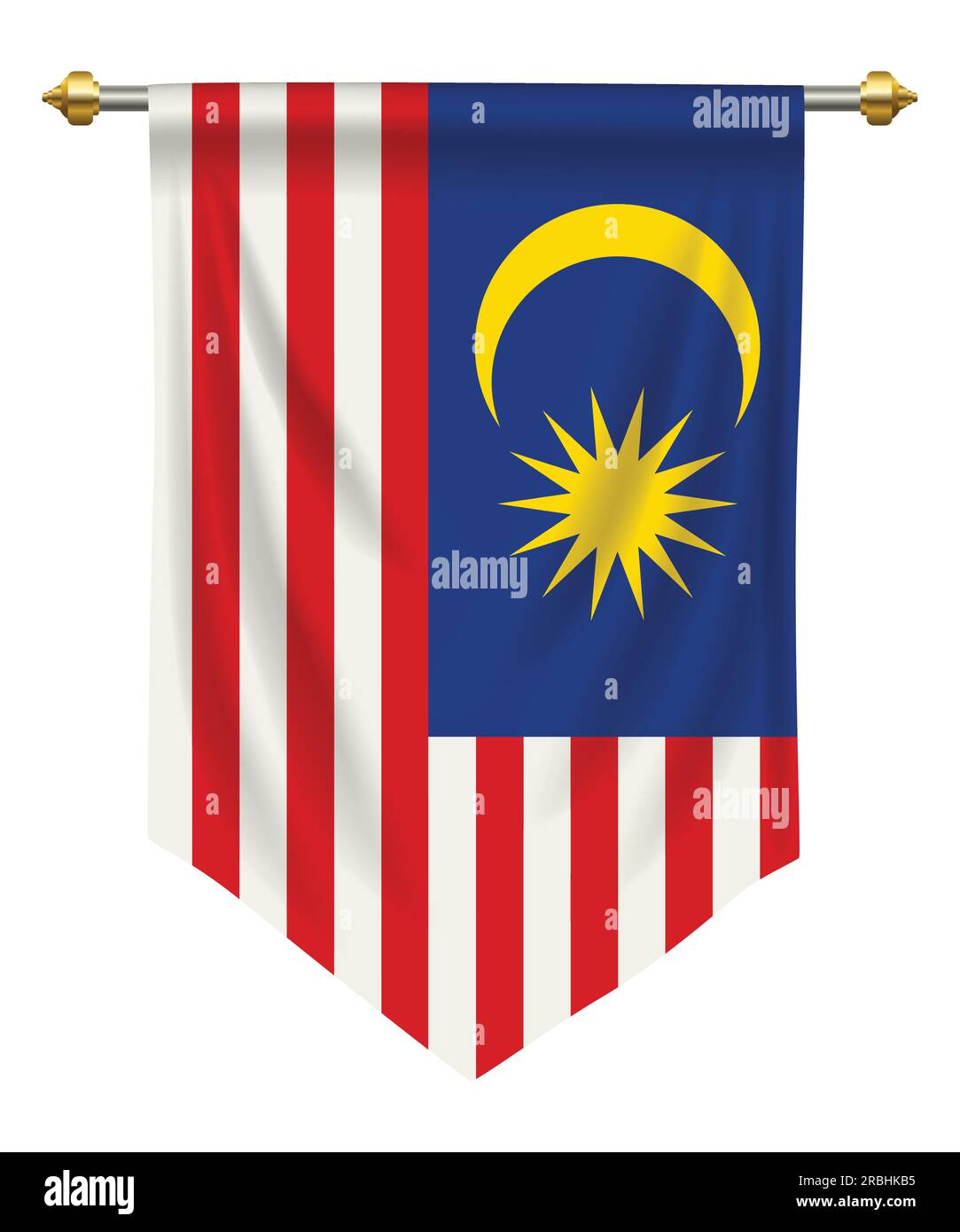 Malaysia flag malaysian banner on Stock Vector Images - Alamy