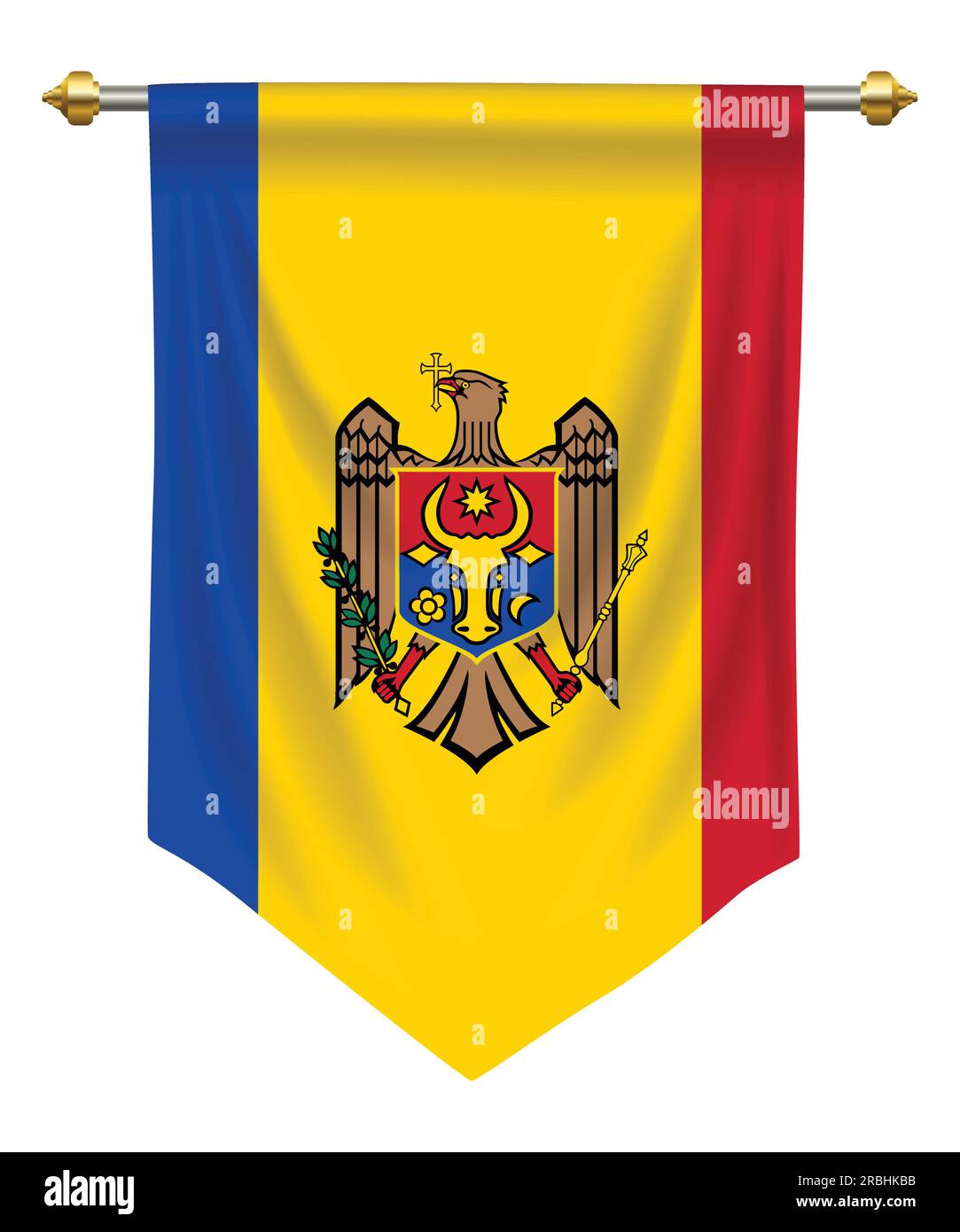 Flag of the republic of moldova Cut Out Stock Images & Pictures - Alamy