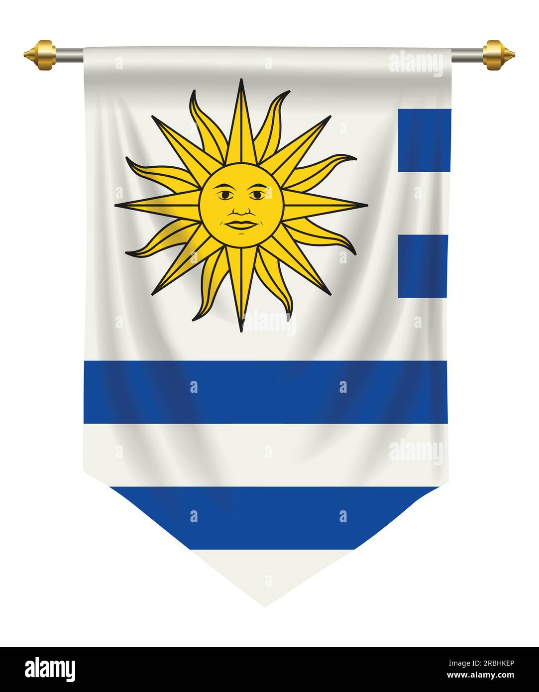 Uruguayan flag badge flag uruguay hi-res stock photography and images ...