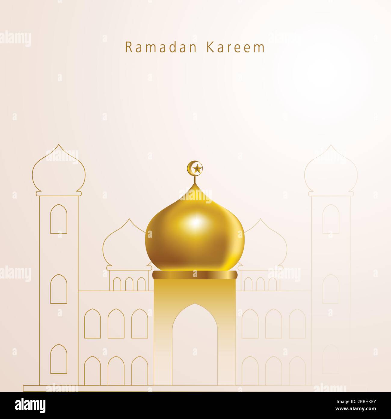 The golden mosque Stock Vector Images - Alamy