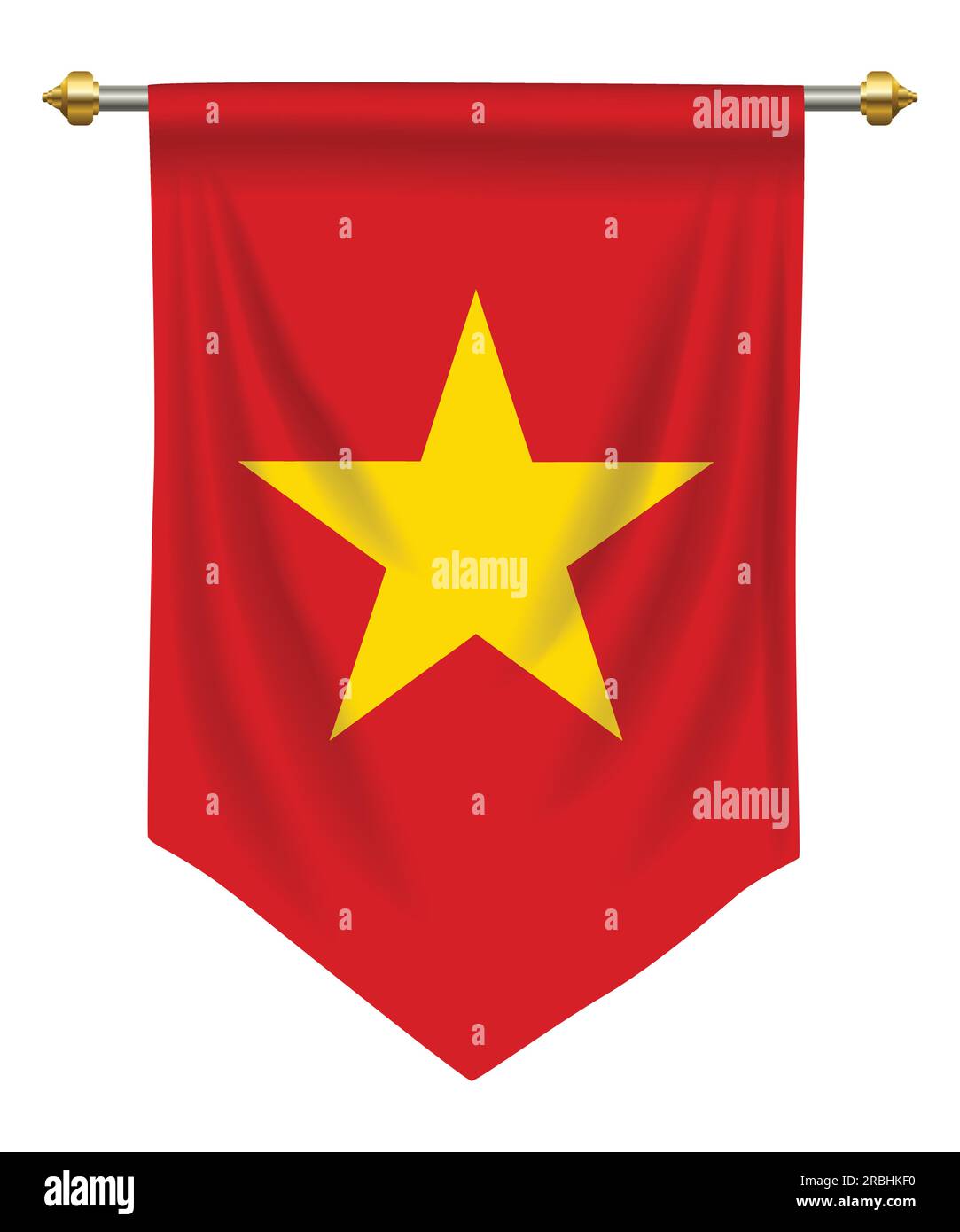 Vietnam flag icon on Stock Vector Images - Alamy