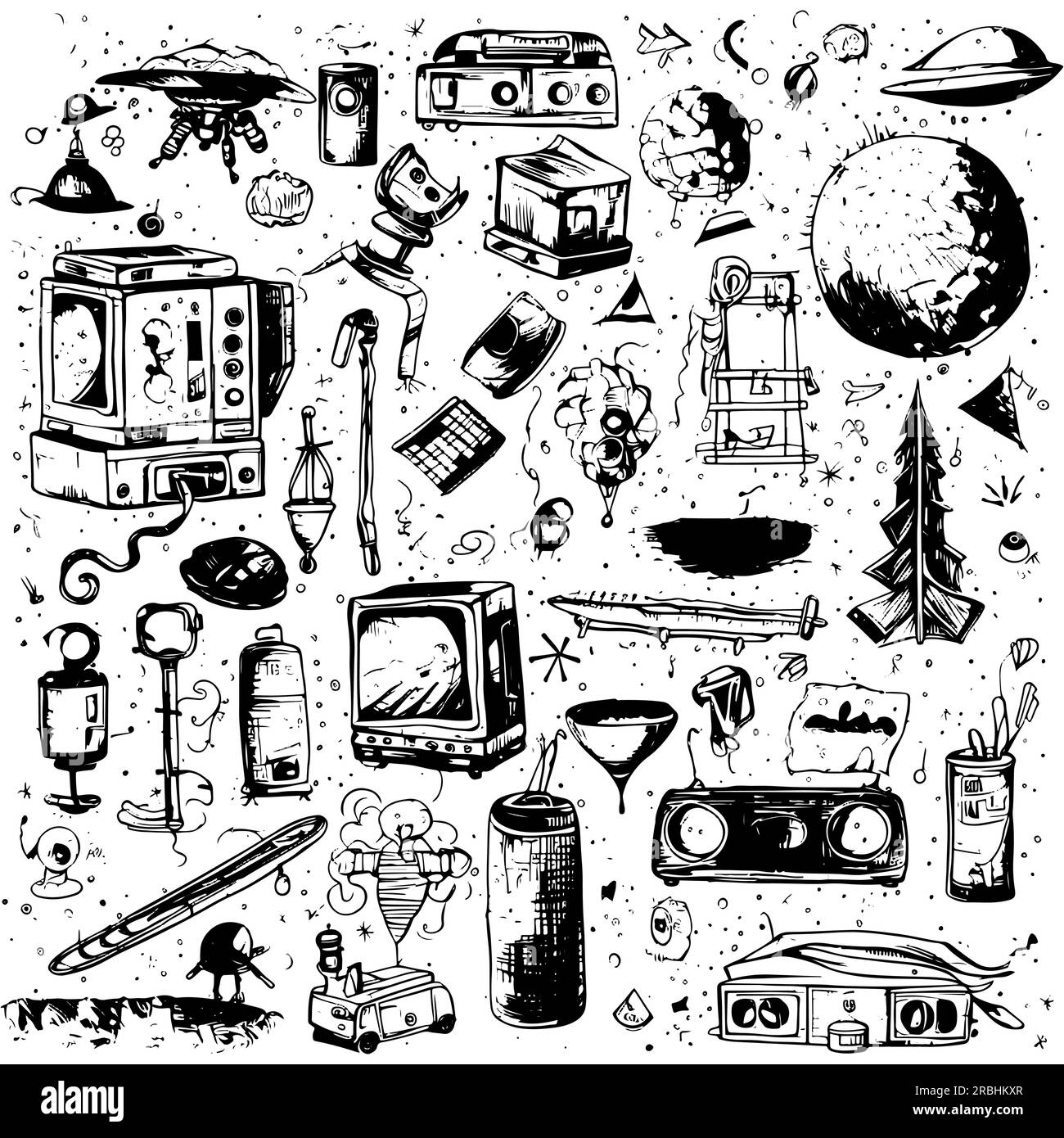 Background objects textured round pattern Cut Out Stock Images ...