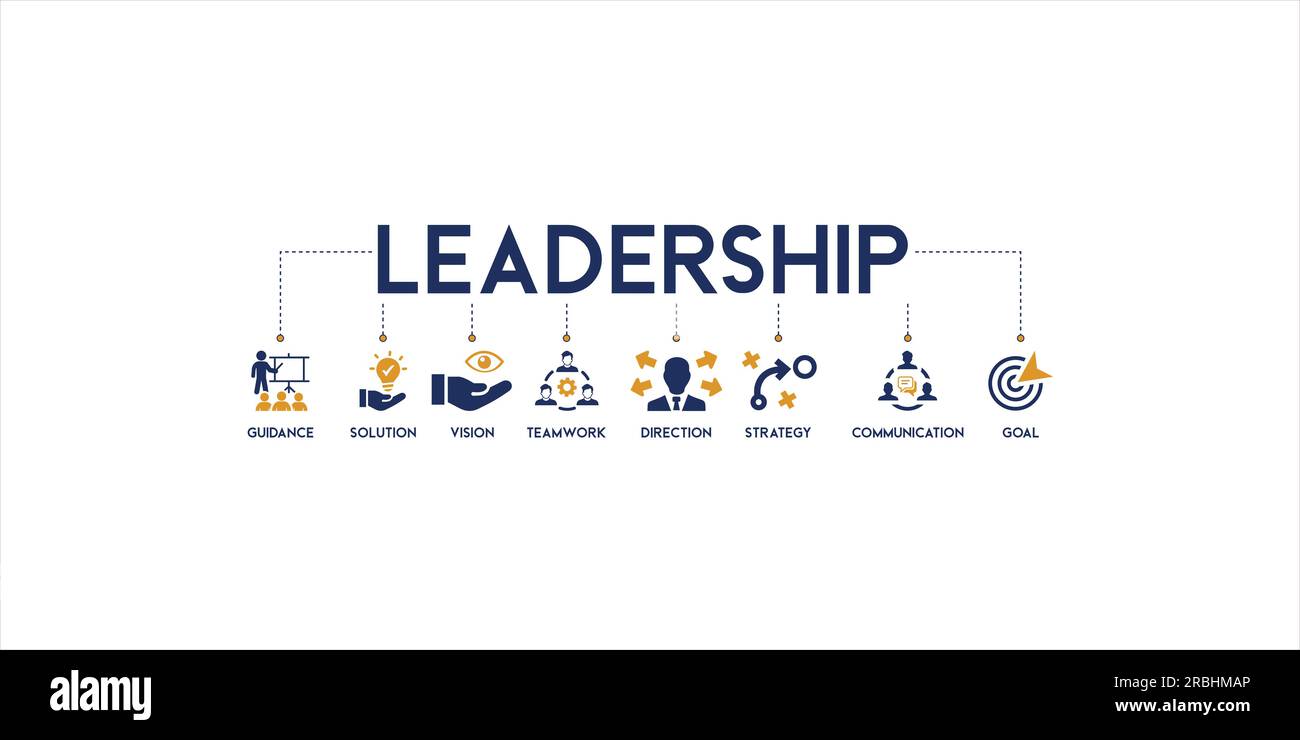 Leadership banner web icon vector illustration concept for team management with an icon of ...