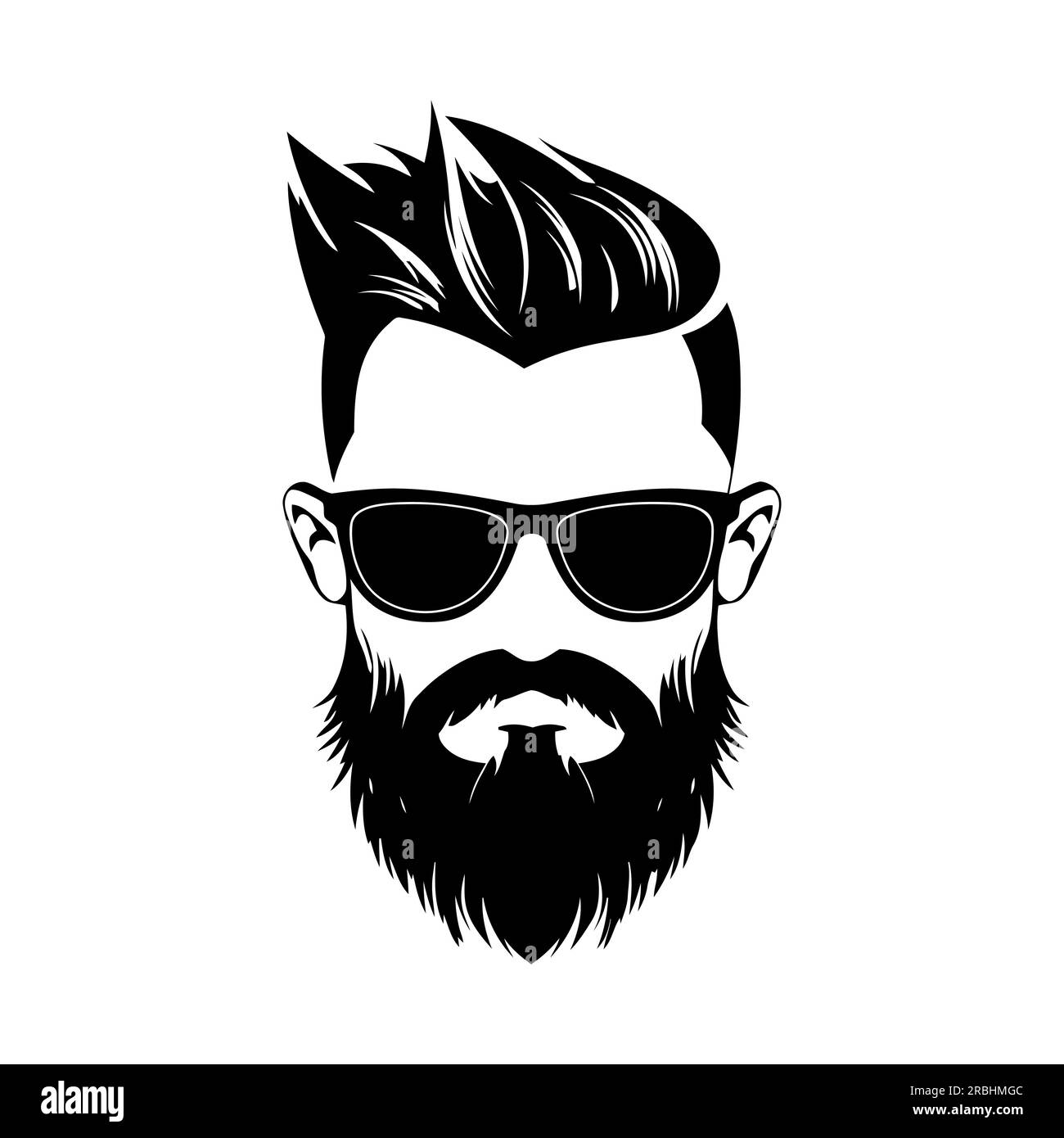 Man Head Silhouette Glasses