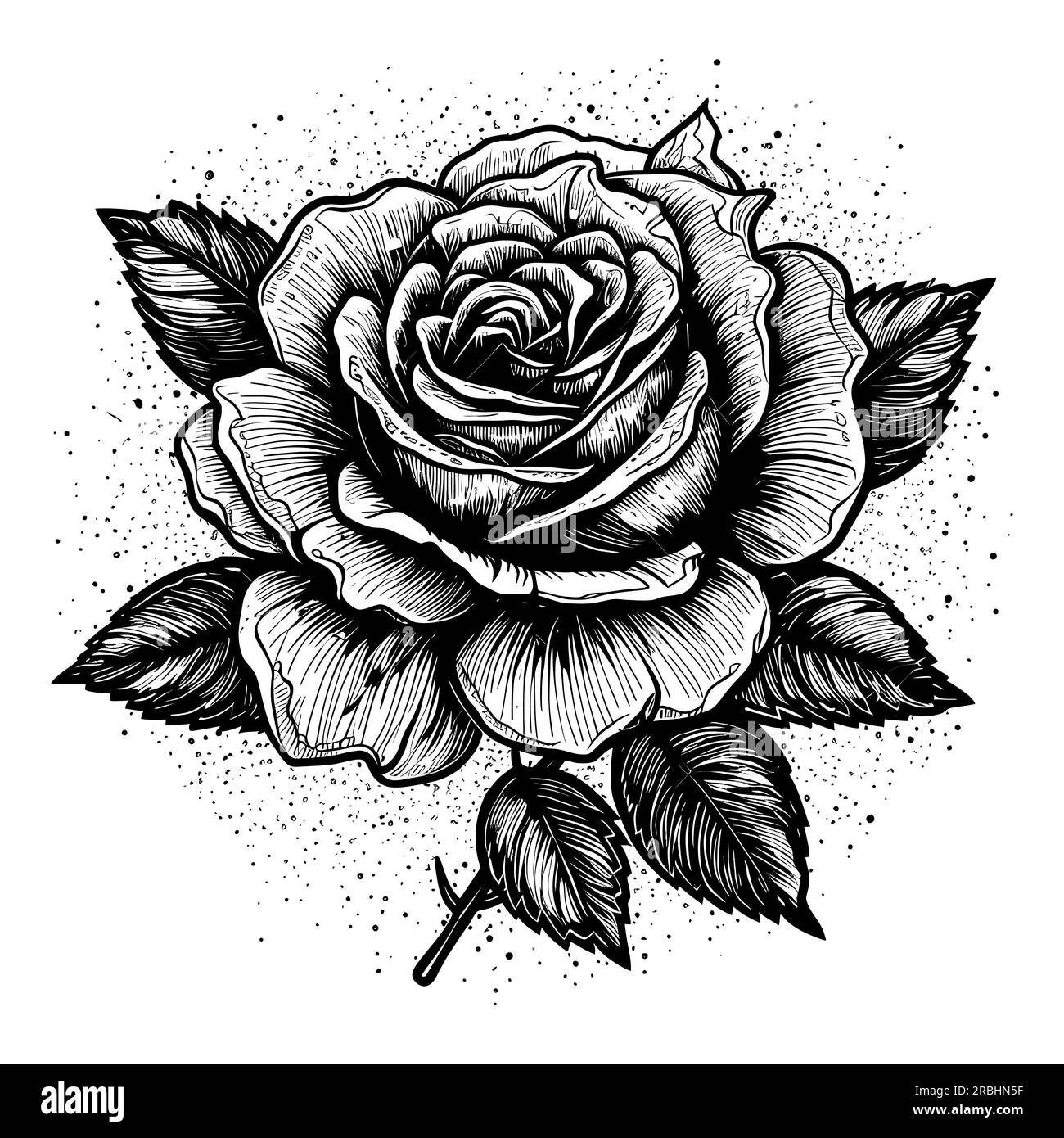 Rose Silhouette Vector