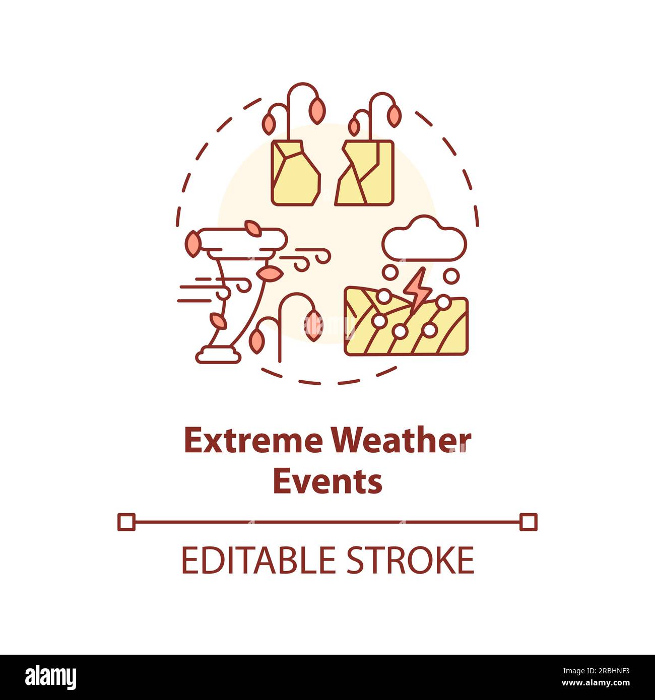 Extreme weather illustration Cut Out Stock Images & Pictures - Alamy