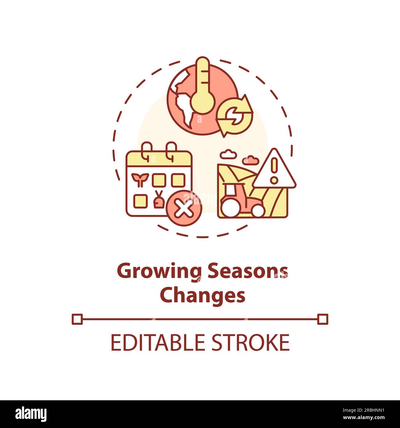 Editable growing season changes icon heatflation concept Stock Vector ... Editable growing season changes icon heatflation concept Stock Vector ...