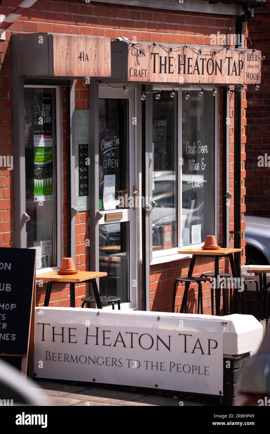 The Heaton Tap Micro Pub & Bottle Shop, Heaton Stock Photo - Alamy