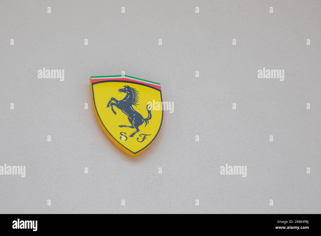 turino , italy - 07 01 2023 : Ferrari shop logo brand and text sign on ...