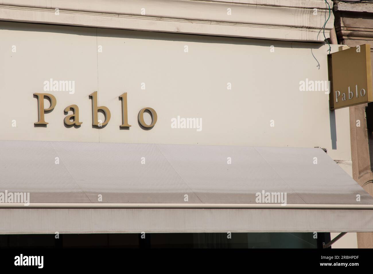 Bordeaux , Aquitaine France - 06 22 2023 : pablo brand text facade ...