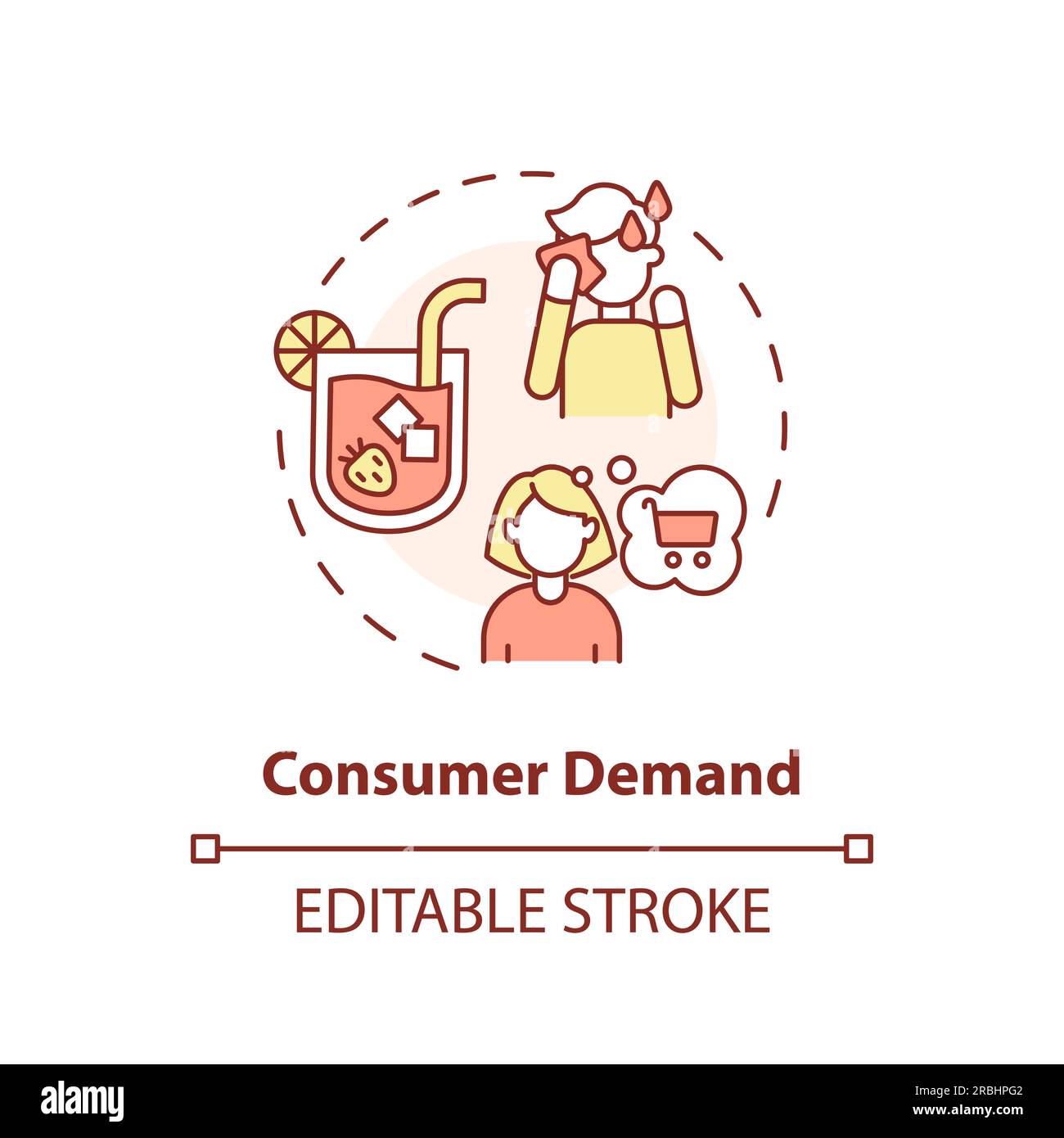 Global food demand Stock Vector Images - Alamy