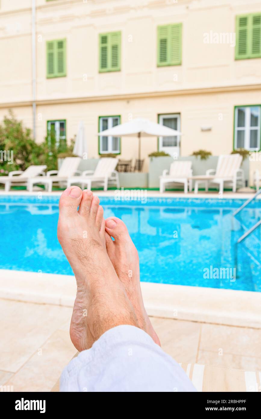 Outdoor pool in resort hi-res stock photography and images - Alamy