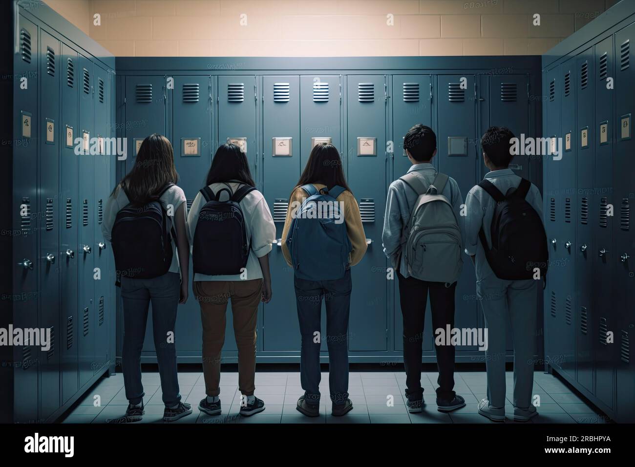 Inside a kids locker hi-res stock photography and images - Alamy