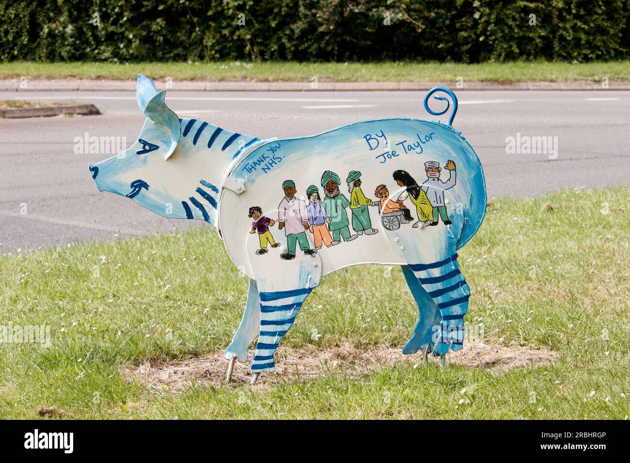 The famous Tamworth Pig sculptures that are situated around the town ...
