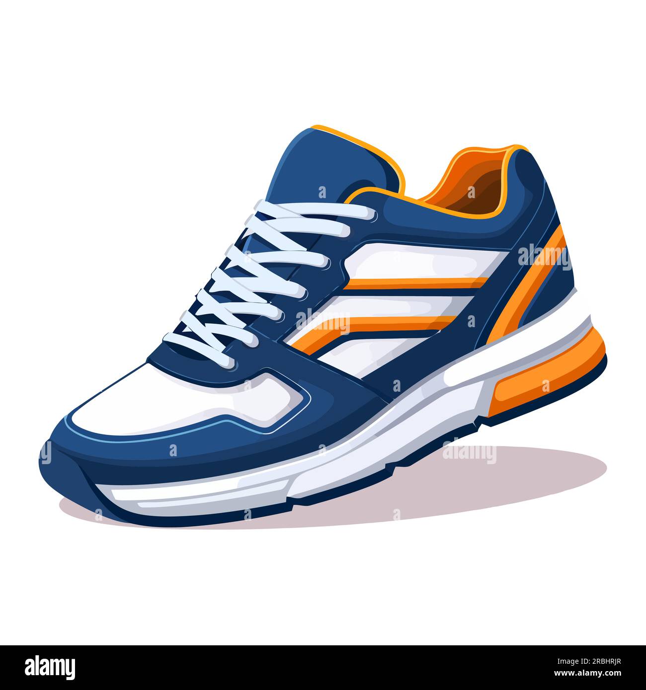 Cute modern sneakers. Sneakers isolated on white background. Shoes ...