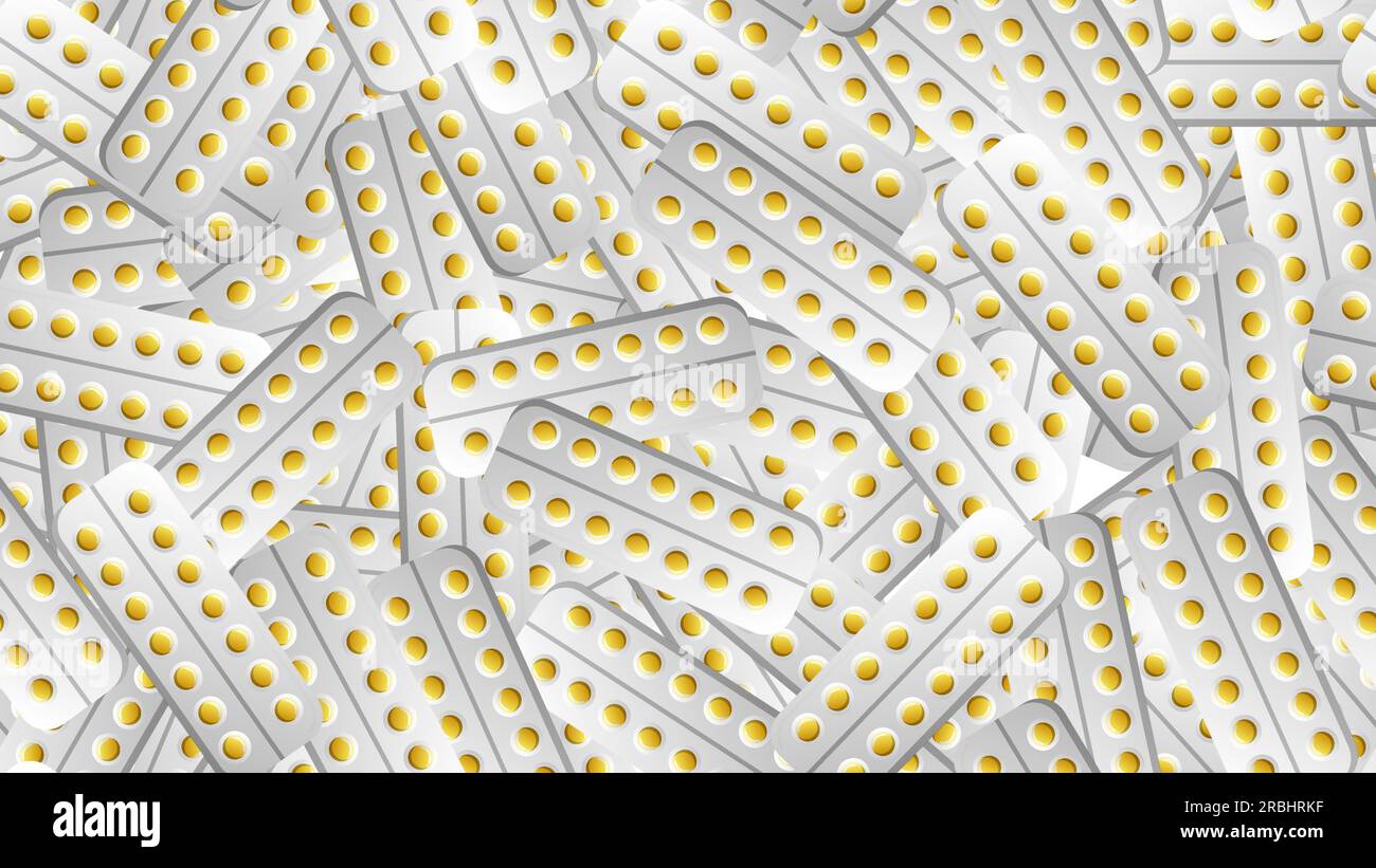 Endless seamless pattern of medical scientific medical items ...
