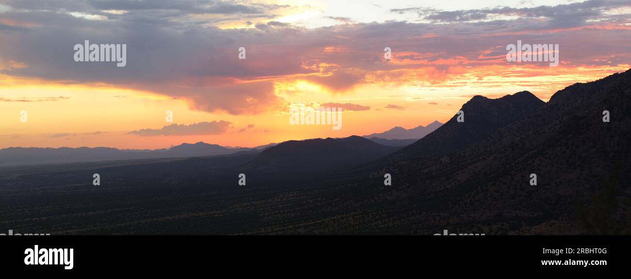 Montezuma Pass Sunset 9 July 23 Stock Photo - Alamy