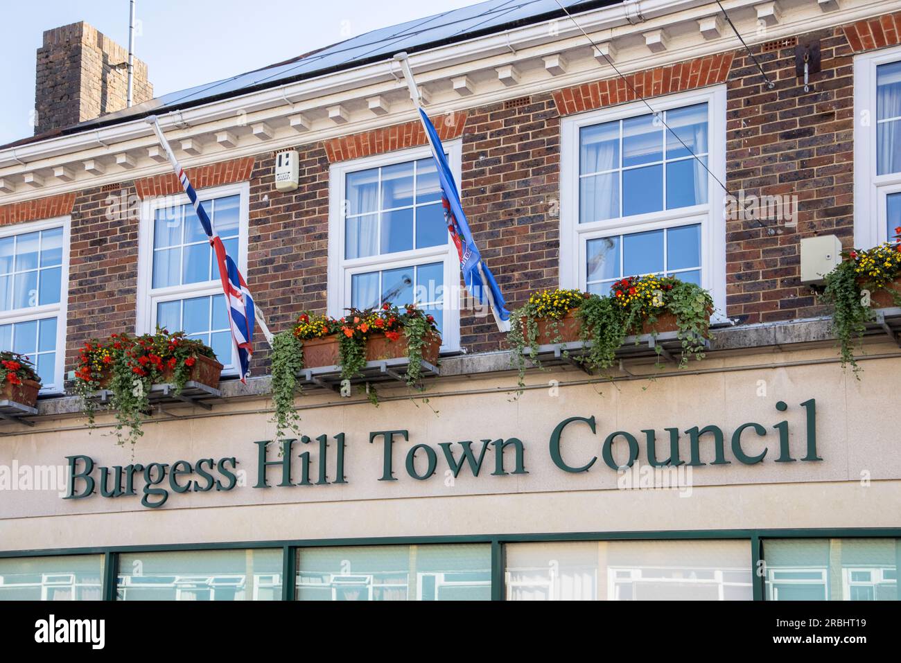 the town council office in burgess hill west sussex Stock Photo - Alamy