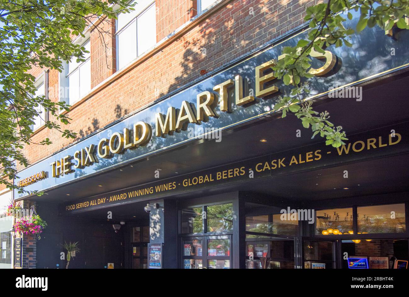 the six gold martlets wetherspoon pub in burgess hill west sussex Stock ...