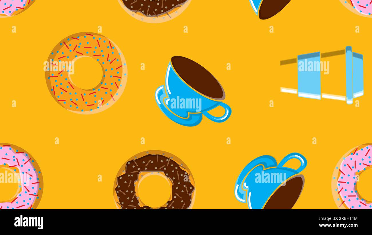 Caramel donuts Stock Vector Images - Alamy