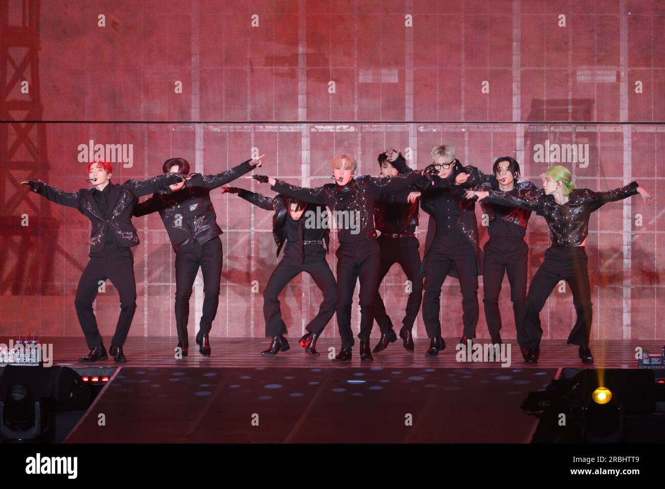 South Korean boy band Ateez holds concert in Taiwan, 8 July, 2023 ...