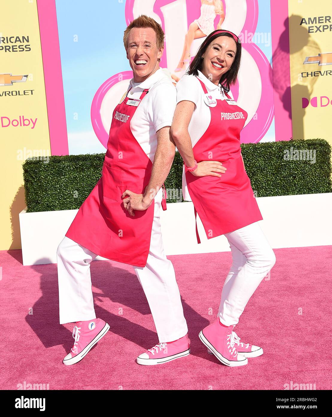 Los Angeles, USA. 09th July, 2023. Jim Cashman and Stephanie Courtney ...