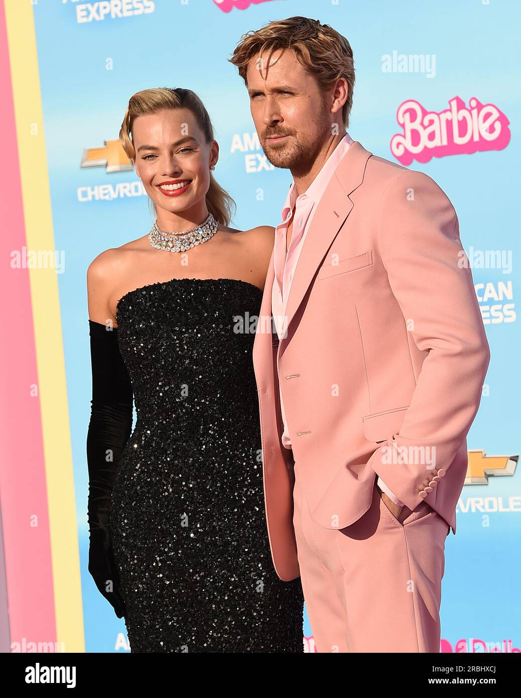 Los Angeles, USA. 09th July, 2023. Margot Robbie and Ryan Gosling ...