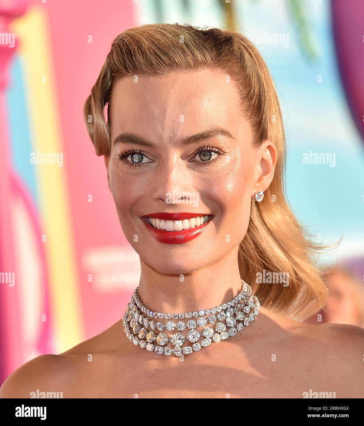 Los Angeles, USA. 09th July, 2023. Margot Robbie arriving at Warner ...
