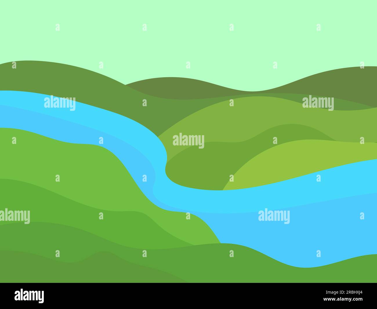 Curve in the canal Stock Vector Images - Alamy