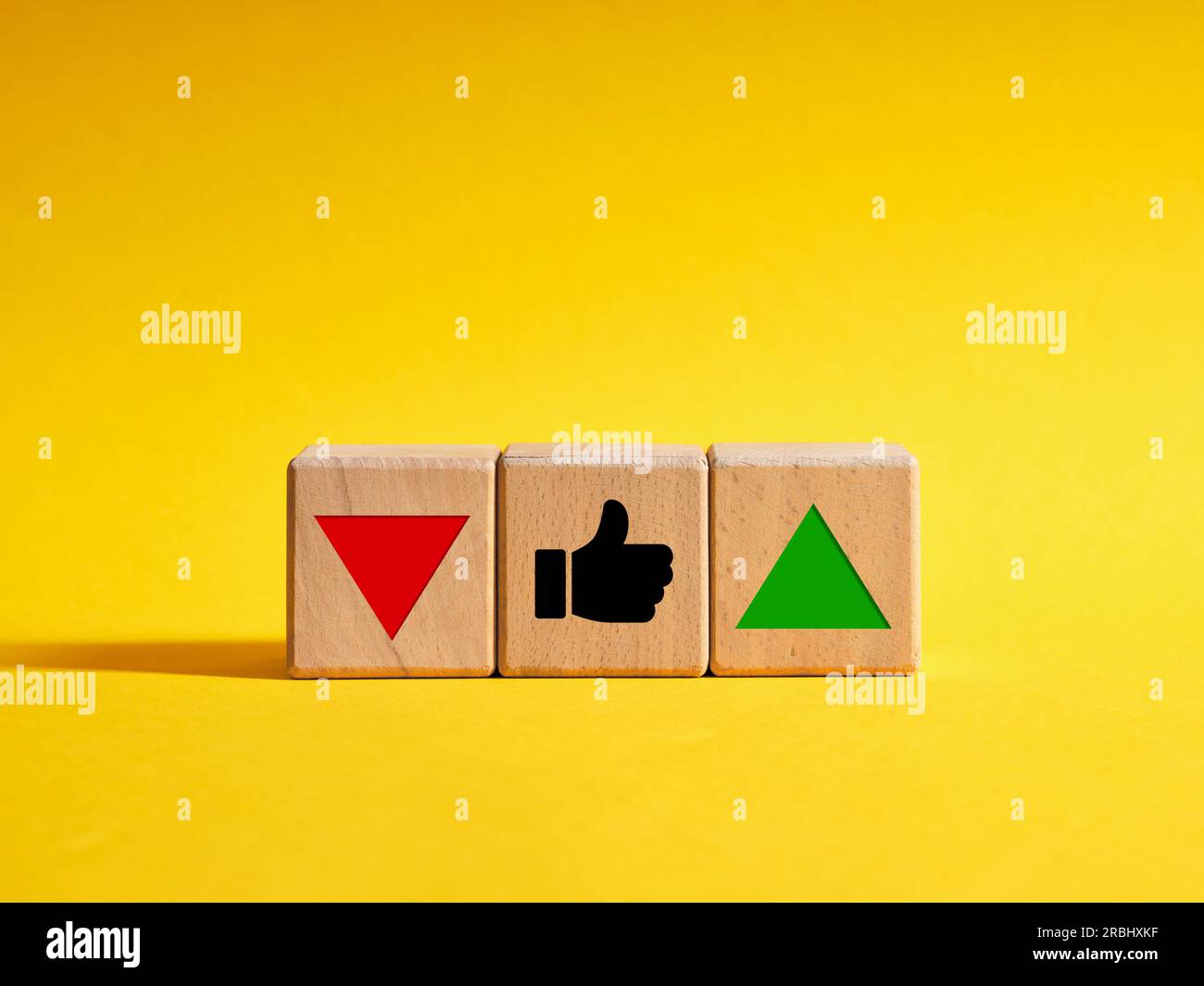 Positive or negative customer feedback concept. Increase popularity on ...