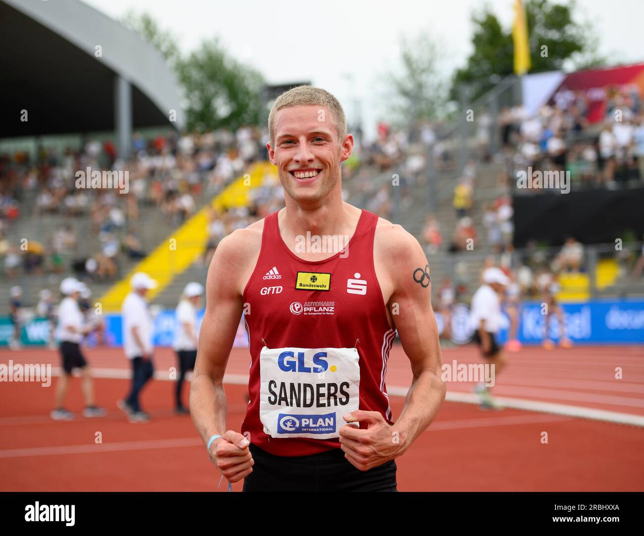 jubilation winner Manuel SANDERS (LG Olympia Dortmund) final 400m men ...