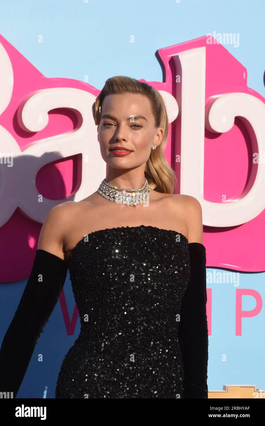 Los Angeles, California, USA 9th July 2023 Actress Margot Robbie ...