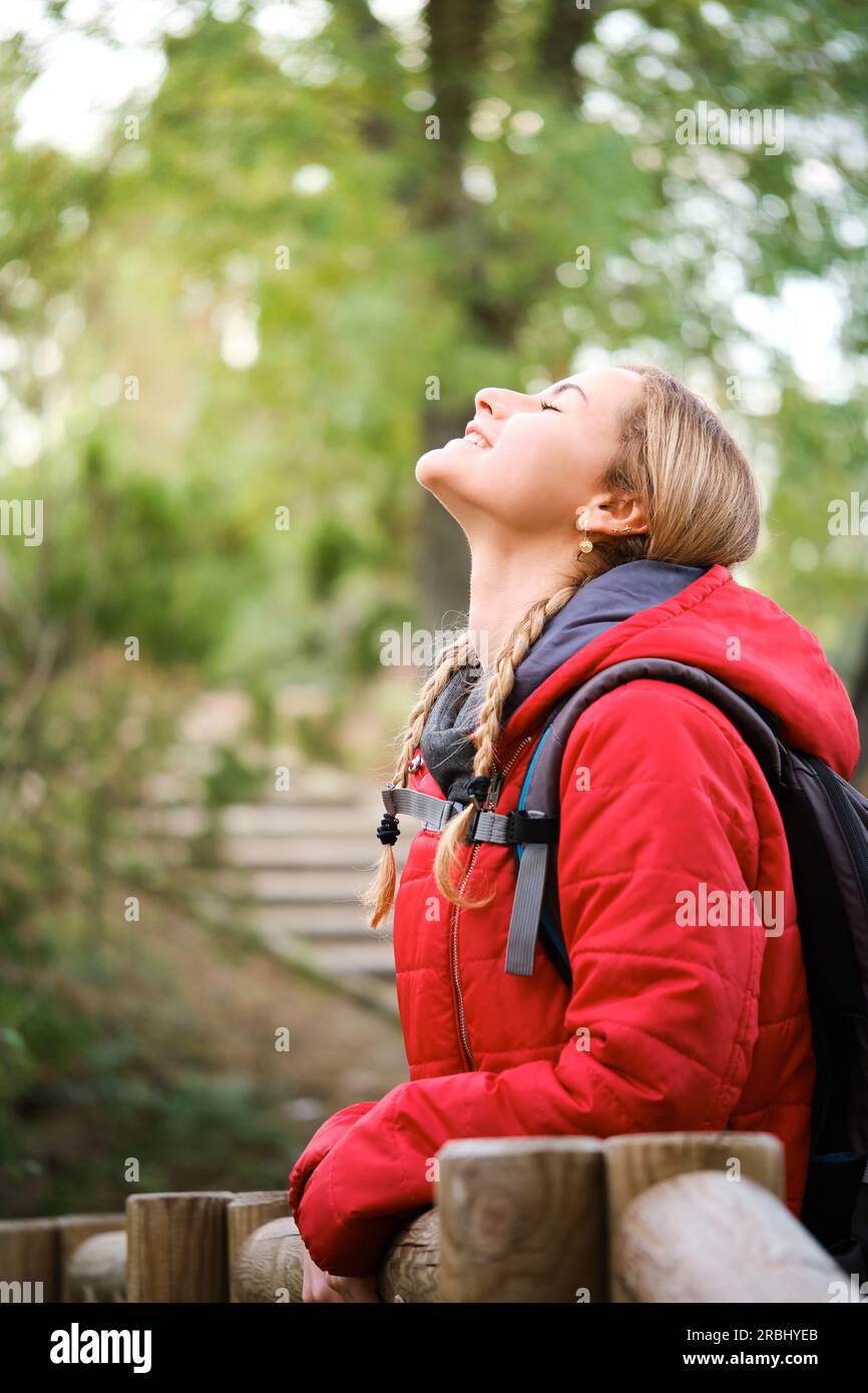 Hiker breathing hi-res stock photography and images - Alamy