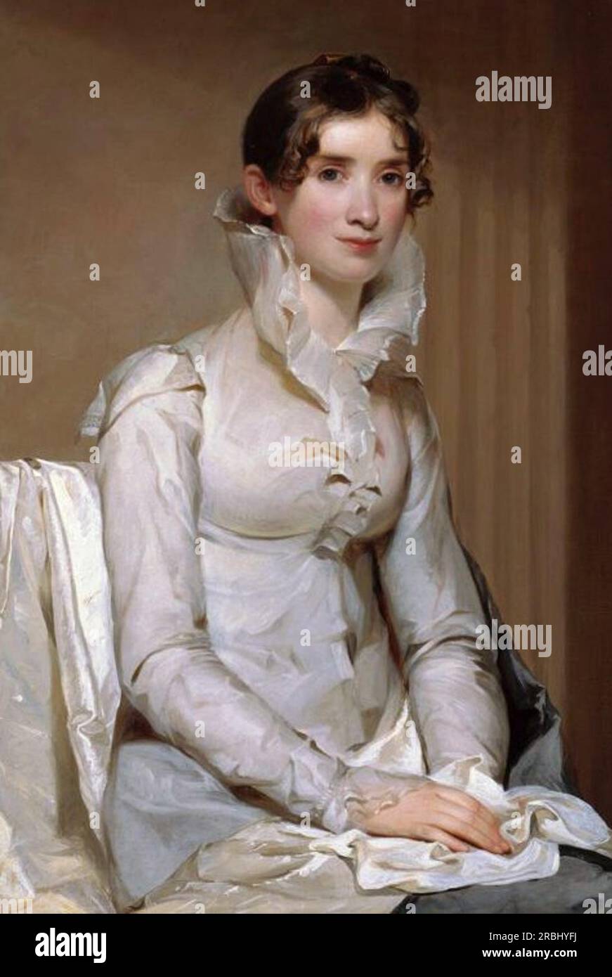 Mrs. Joseph Klapp (Anna Milnor) 1814 by Thomas Sully Stock Photo - Alamy