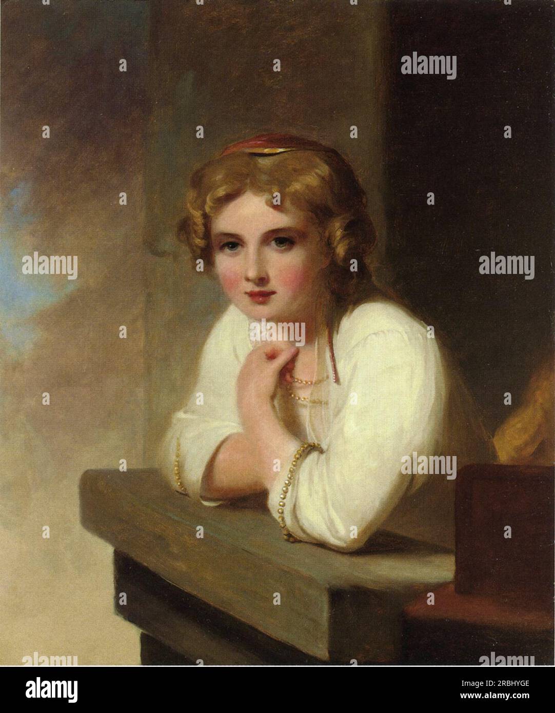 Peasant Girl (after Rembrandt's 'Young Girl Leaning on a Wiindowsill ...