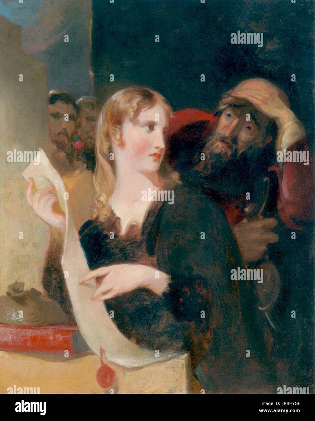 Portia, Merchant of Venice 1836 by Thomas Sully Stock Photo - Alamy