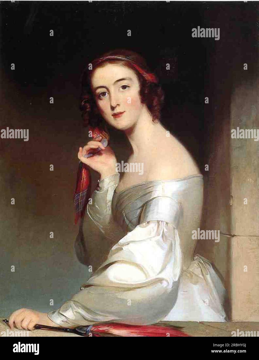 Miss Ann Elliott, Beaufort, South Carolina 1839 by Thomas Sully Stock ...