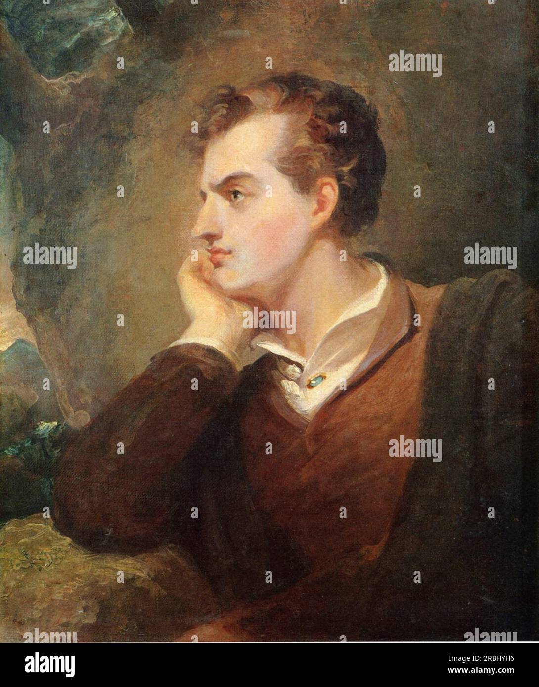 Lord Byron 1828 by Thomas Sully Stock Photo - Alamy