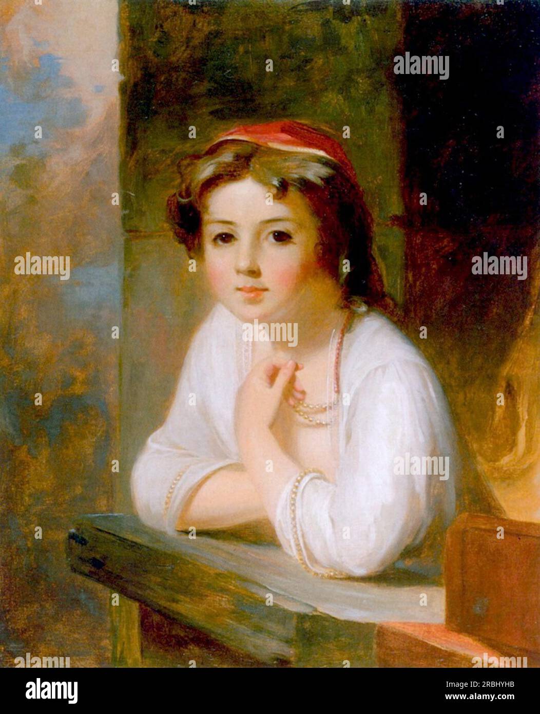 Portrait of a Peasant Woman 1857 by Thomas Sully Stock Photo - Alamy