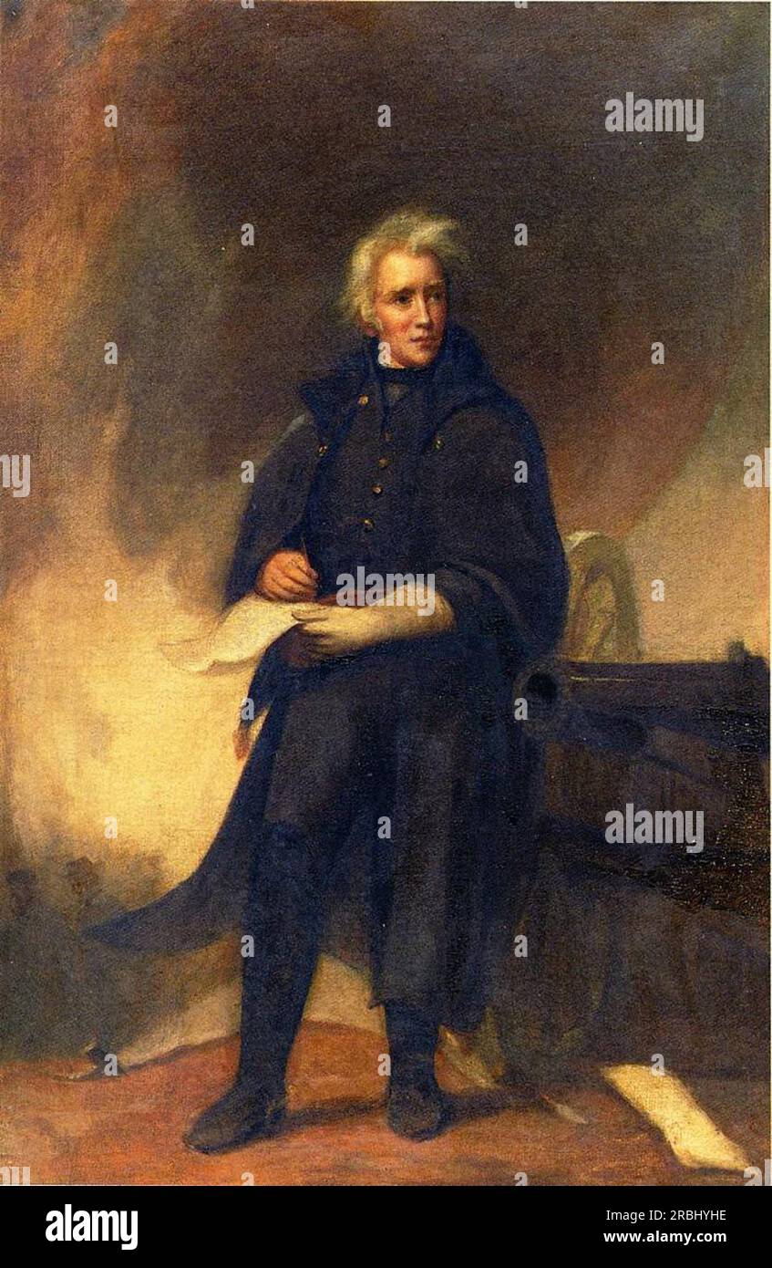 General Jackson after the Battle of New Orleans 1870 by Thomas Sully ...