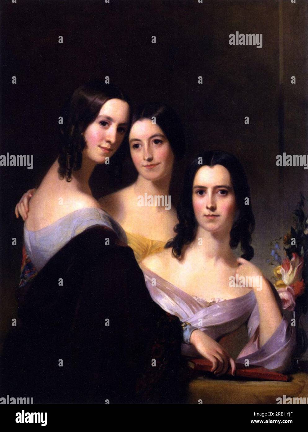 The Coleman Sisters 1844 by Thomas Sully Stock Photo - Alamy